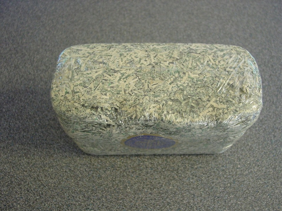 Federal Reserve Bank New York Shredded US Currency Money Cash Briquette ...