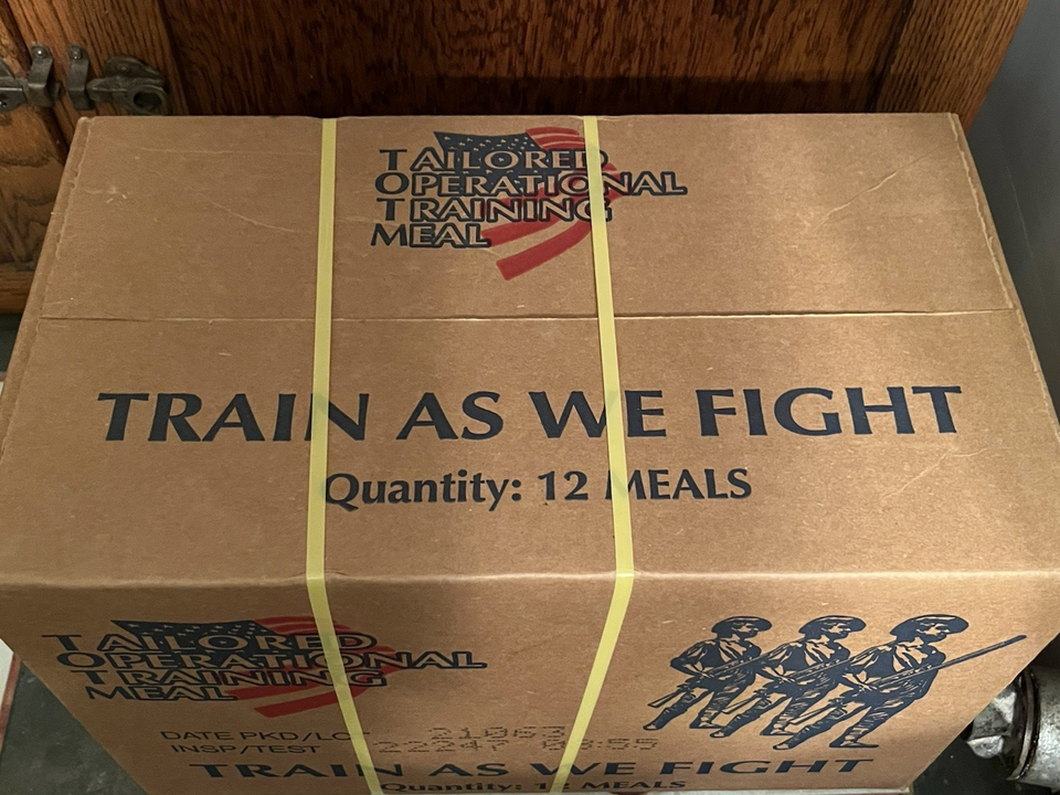 MRE Box 12 Count TOTM Tailored Operational Training Meal TRAIN AS WE ...