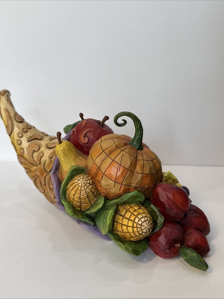 Jim Shore Cornucopia Horn of Plenty Figurine 2007 Fall Harvest ...
