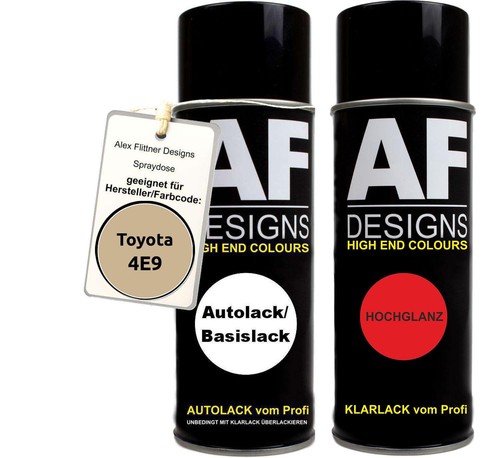 Spraydose für Toyota 4E9 Beige Basislack Klarlack Sprühdose 400ml | eBay.de