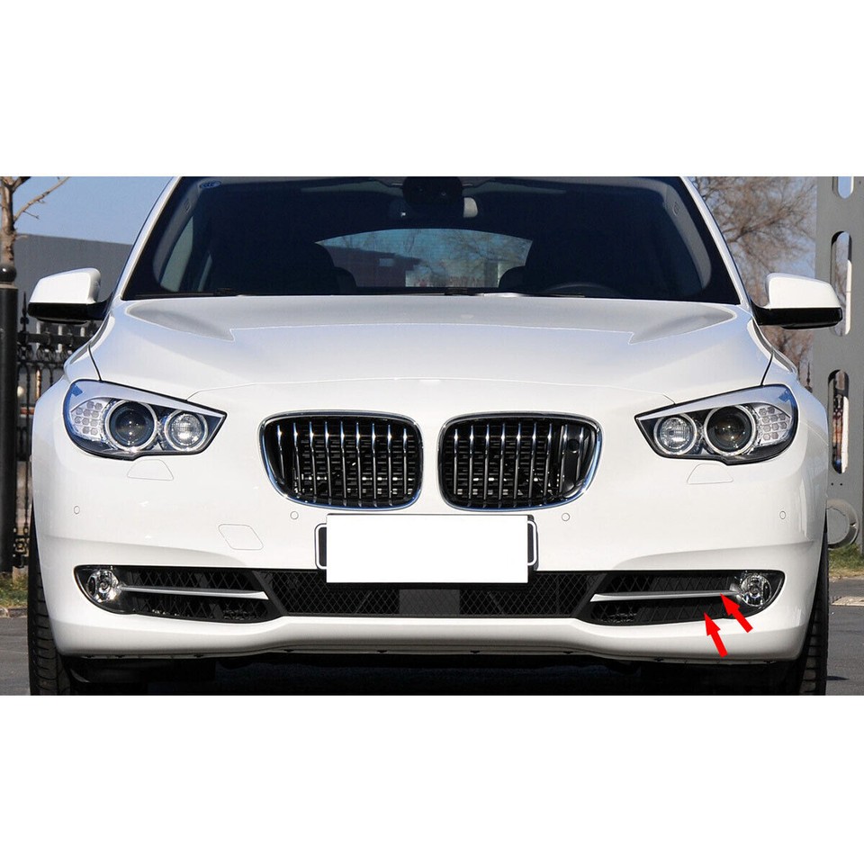 Left Fog Lamp Grille Cover W/ Edge Trim LH Fit For 2010-13 BMW F07 535i ...