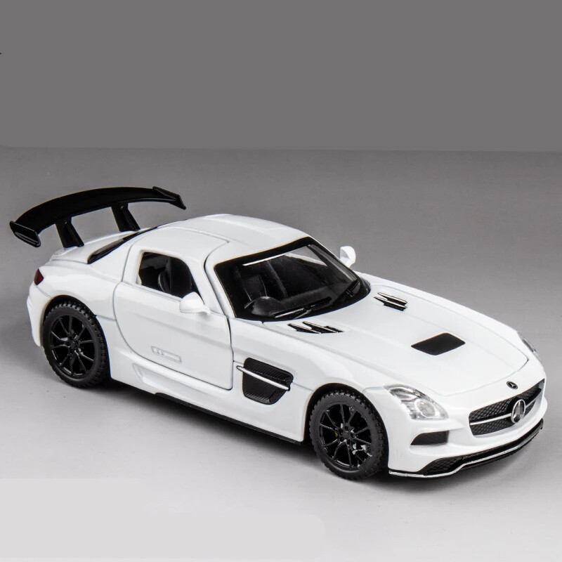 NEW 1:32 Mercedes Benz SLS Diecast Car Model Simulation Sound & Light ...