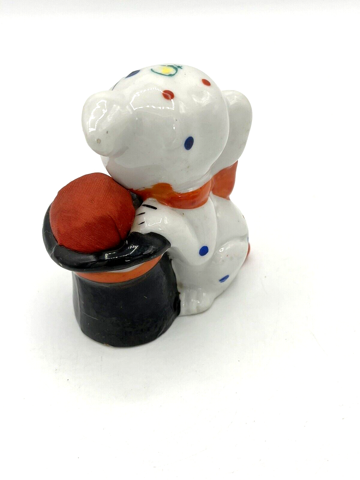 Vintage Bonzo Ceramic Dog Holding Top Hat Pin Cushion Made In Japan ...
