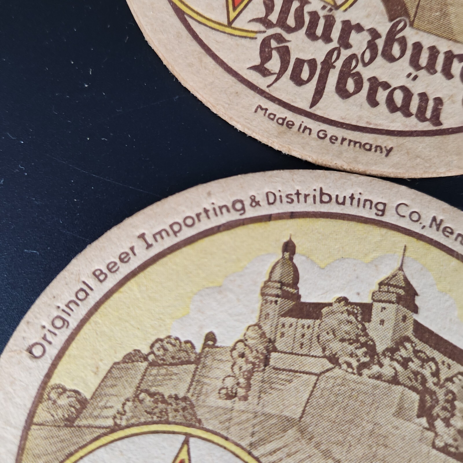 17 Vintage Wurzburger Hofbrau Beer Drinking Coasters New York Importer ...
