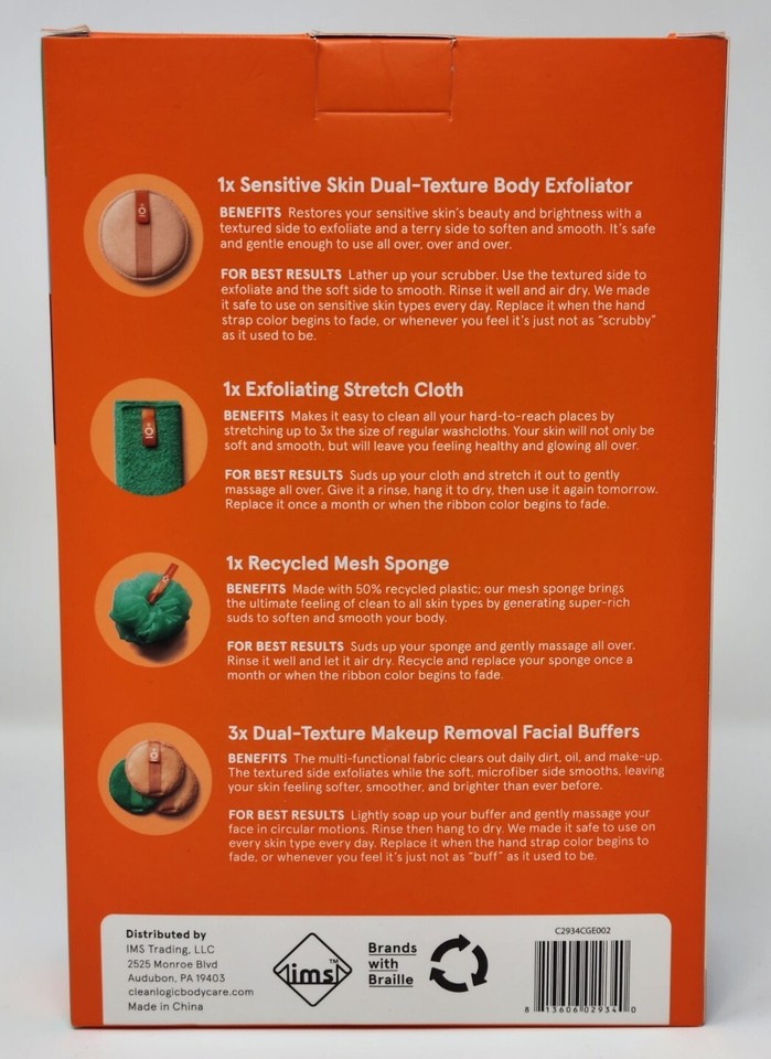 CleanLogic Bath & Body Smooth Me Over Home Spa Kit Sensitive Skin Gift ...