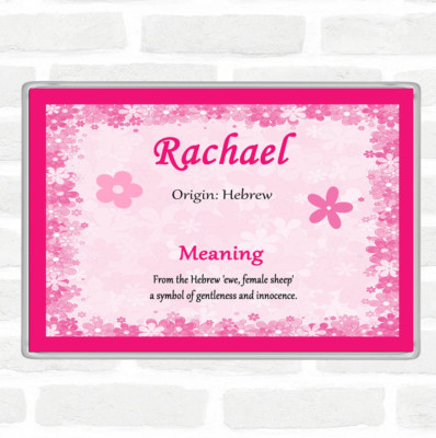 Rachael Name Meaning Jumbo Fridge Magnet Pink | eBay