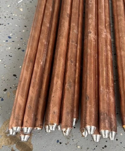 (Lot Of 5) 8’ft Erico 615880 UL LISTED - 5/8 in. Copper-Bonded Steel ...