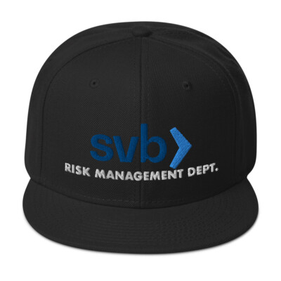 SVB Risk Management Dept Snapback Cap Stock Market Trader Gift ...