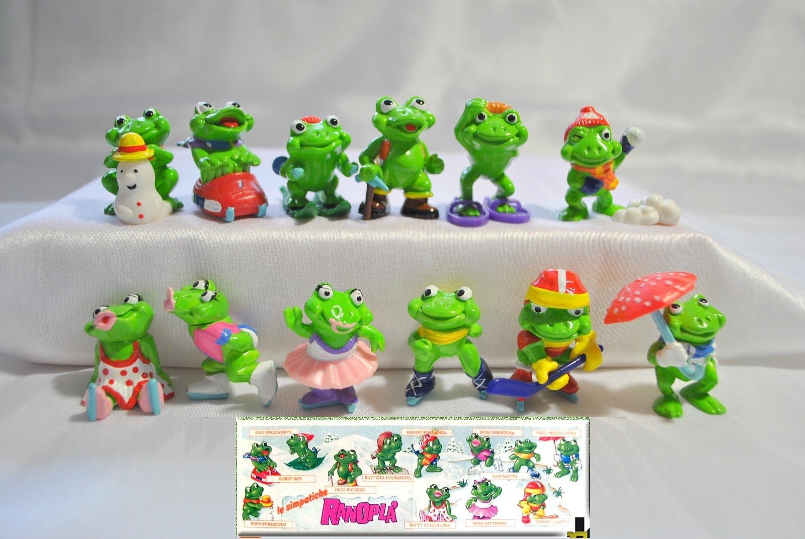 KINDER FERRERO SURPRISE COMPLETE SERIES RANOPLA FROGS +1 CAKE TOPPERS ...