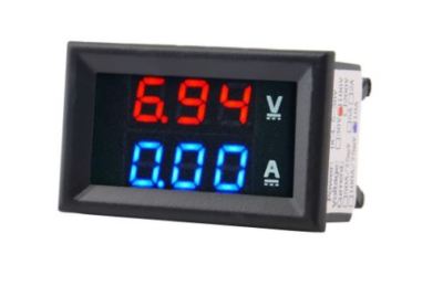 Digital LED 100V Voltmeter, 10A Ammeter, Panel mount volt amp , meter ...