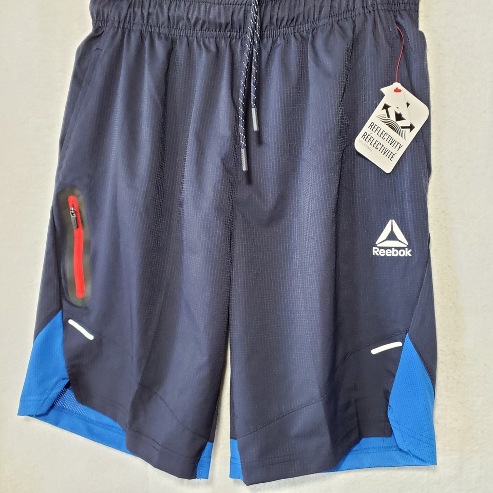 Reebok Short Men Small Running Basketball Gym Blue Sports Workout ...