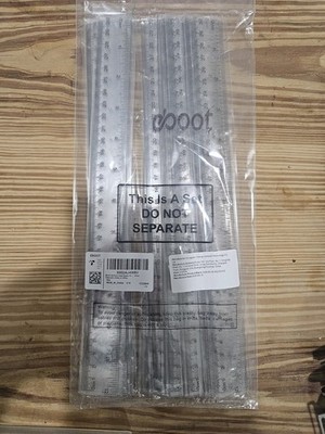 12PCS Plastic Clear Ruler, 12 Inch Transparent Plastic Straight Rulers ...