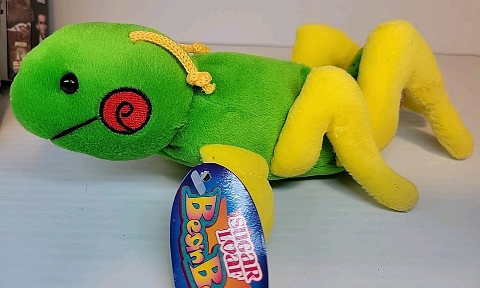 Unique Sugar Loaf Vintage Smiling Grasshopper 9" Plush Bug Bean Bag NWT ...