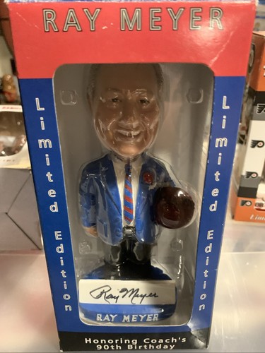 NIB Ray Meyer Autographed Bobblehead w/COA 2003 -- DePaul Blue Demons ...