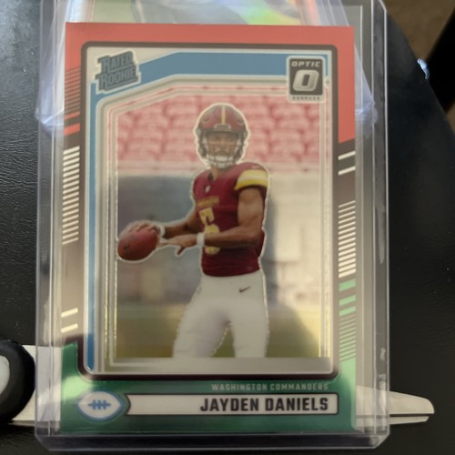 2024 Donruss Jayden Daniels Rated Rookie Optic Preview Red & Green ...