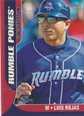 2018 Binghamton Rumble Ponies Luis Rojas MGR NY Mets | eBay