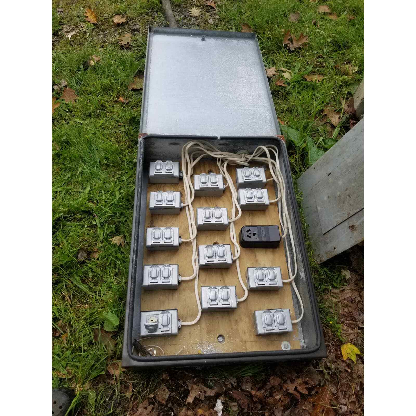 Electrical Box Multiple duplex receptacle Outlet outdoor 3R 120 volt ...