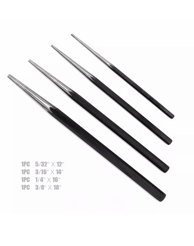 Stark USA 4-Piece Long Tapered Alignment Drift Punch Set Mechanics ...