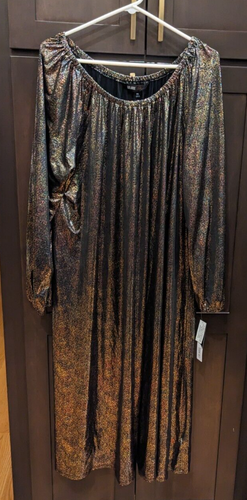 NWT LuLaRoe EVE Shift Dress Black/Gold - 3XL (NO BELT) | eBay