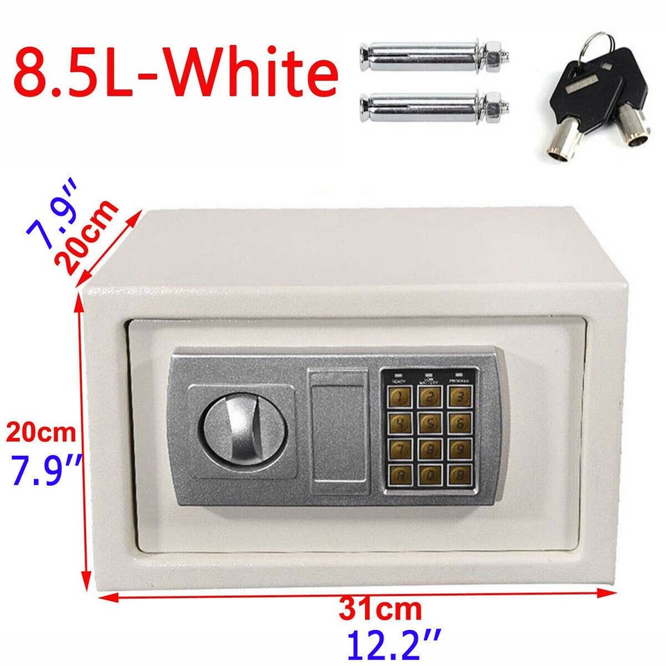 High Security Home Safe Safebox Secure Storage Box With Digital And Key ...