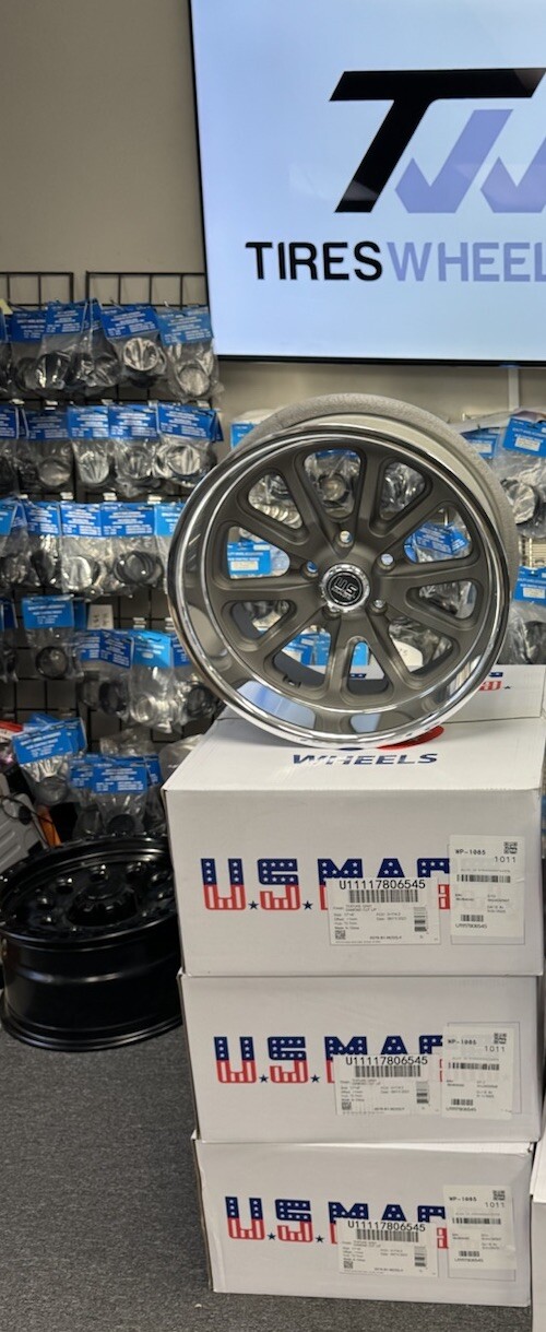 17x8 Gun Metal Wheels US Mags U111 Rambler 5x114.3 1 (Set of 4) 72.56 ...