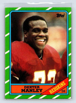 1986 NFL Topps Dexter Manley #180 Washington Redskins 86-TFBC | eBay