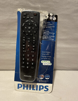Philips SRP2003/27 Universal Remote Control 3 Device TV / DVD DVR/ SAT ...