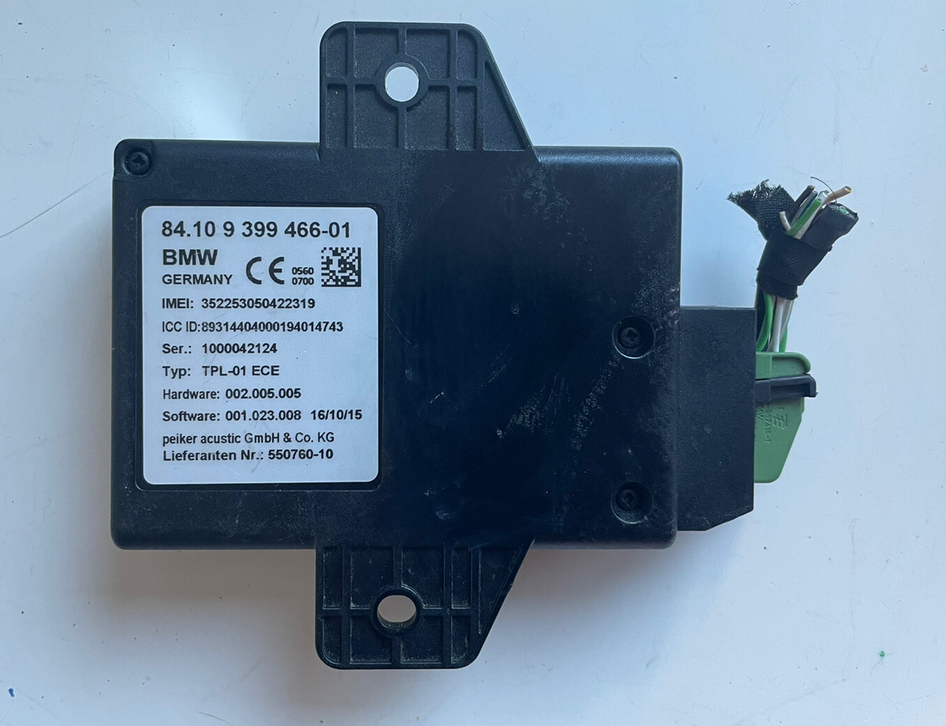 MINI COOPER F56 TELEMATICS BLUETOOTH MODULE 9399466 | eBay UK