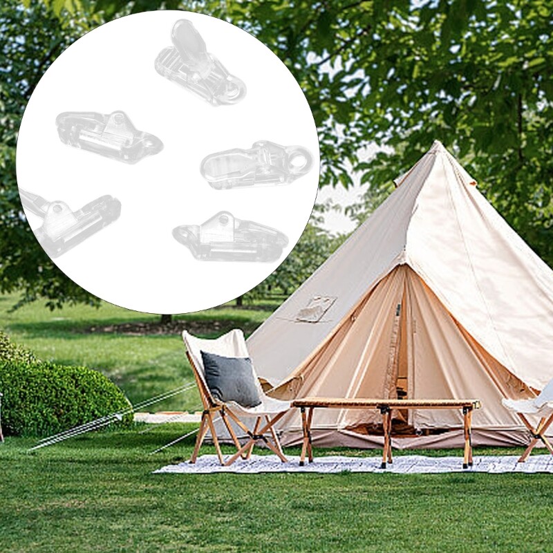 10Pcs Tent Clip Awnings Clip Clamps Tarps Clear Clamps Tent Clip Rope ...