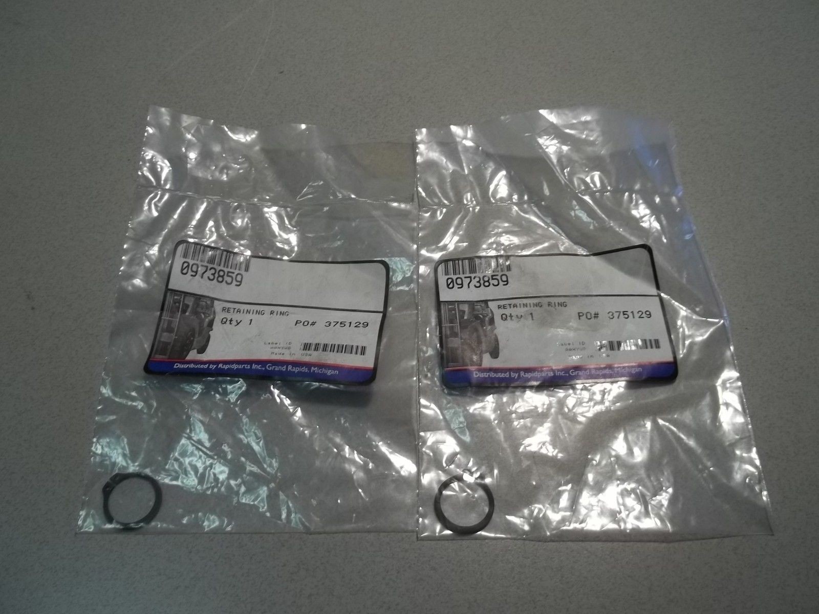 NEW LOT OF 2 PROMATCH/CATERPILLAR FORKLIFT RETAINING SNAP RINGS 0973859 ...