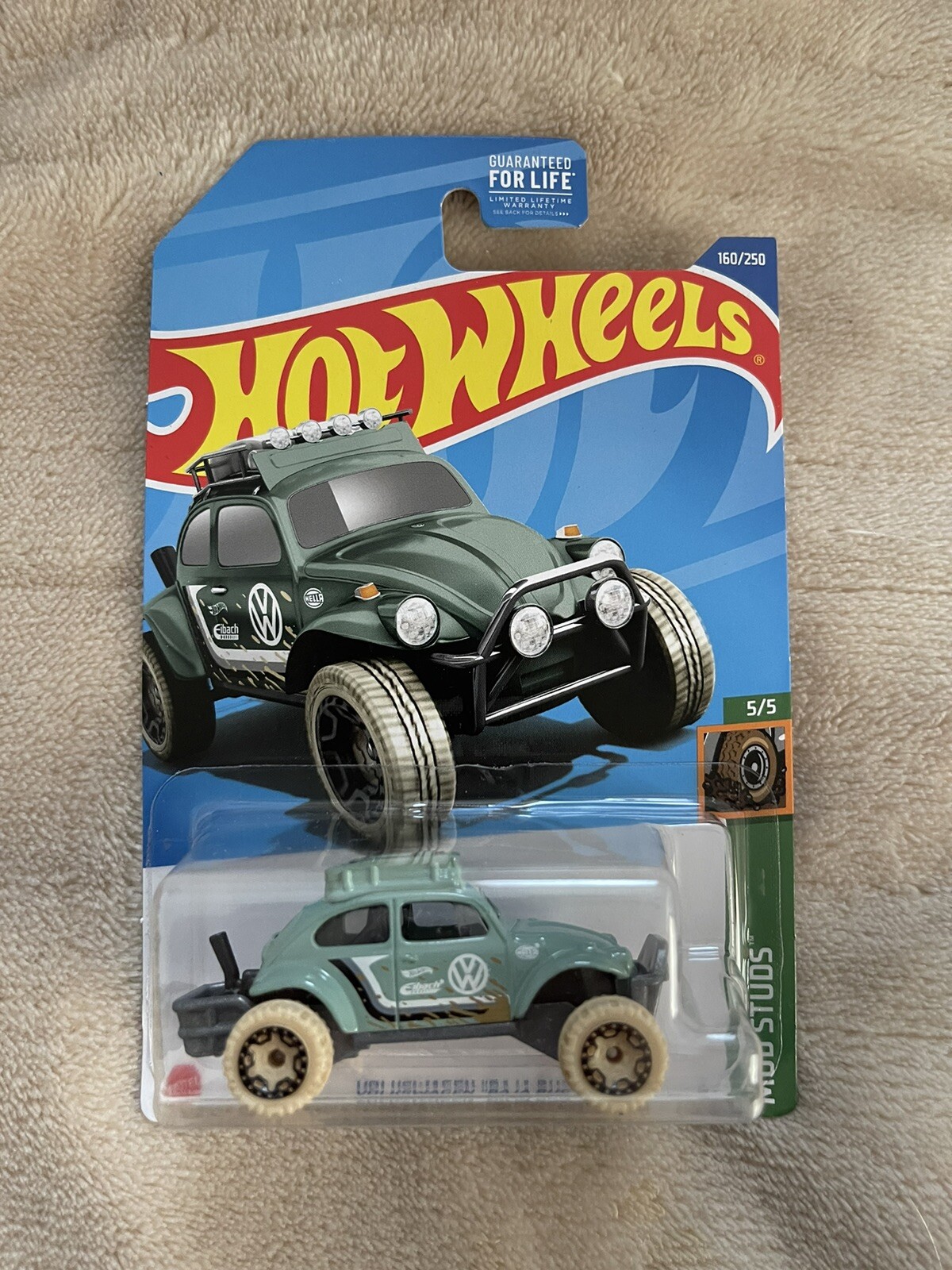 Hot wheels VW Volkswagen Beetle Baja Bug New 1:64 Mud Studs Green | eBay