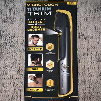 Micro Touch Titanium Trim Hair Cutting Body Shaver and Groomer ...