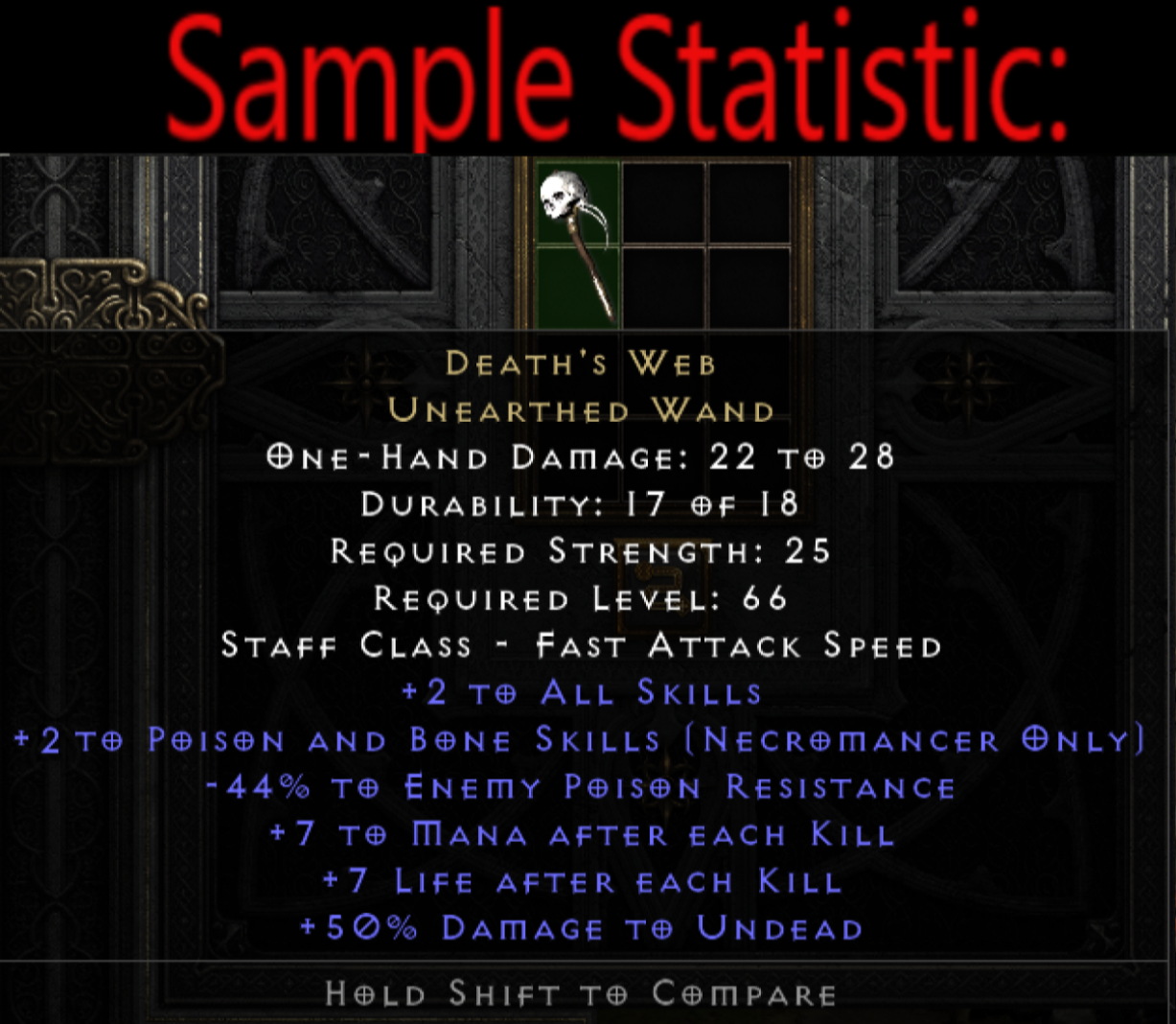 PC PS4 PS5 XBOX SWITCH LADDER Death's Web Necro D2R Diablo 2 ...