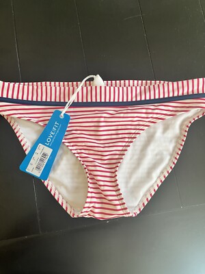 Cleo By Panache - “Lucille” Hot Pink/White Stripe Swim Bikini Bottom ...