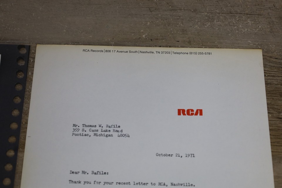 Chet Atkins Signed RCA letter from 1971 & Signed Photo | eBay