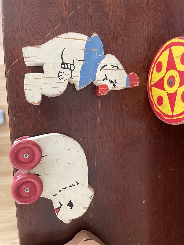 Vintage Dingling Brothers Circus Horse Wagon Wooden Toy With Animals ...