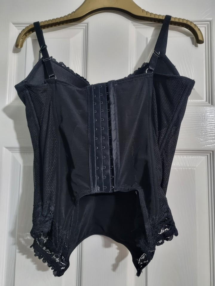 Pour Moi black lavish padded push-up underwired basque - 38D | eBay UK