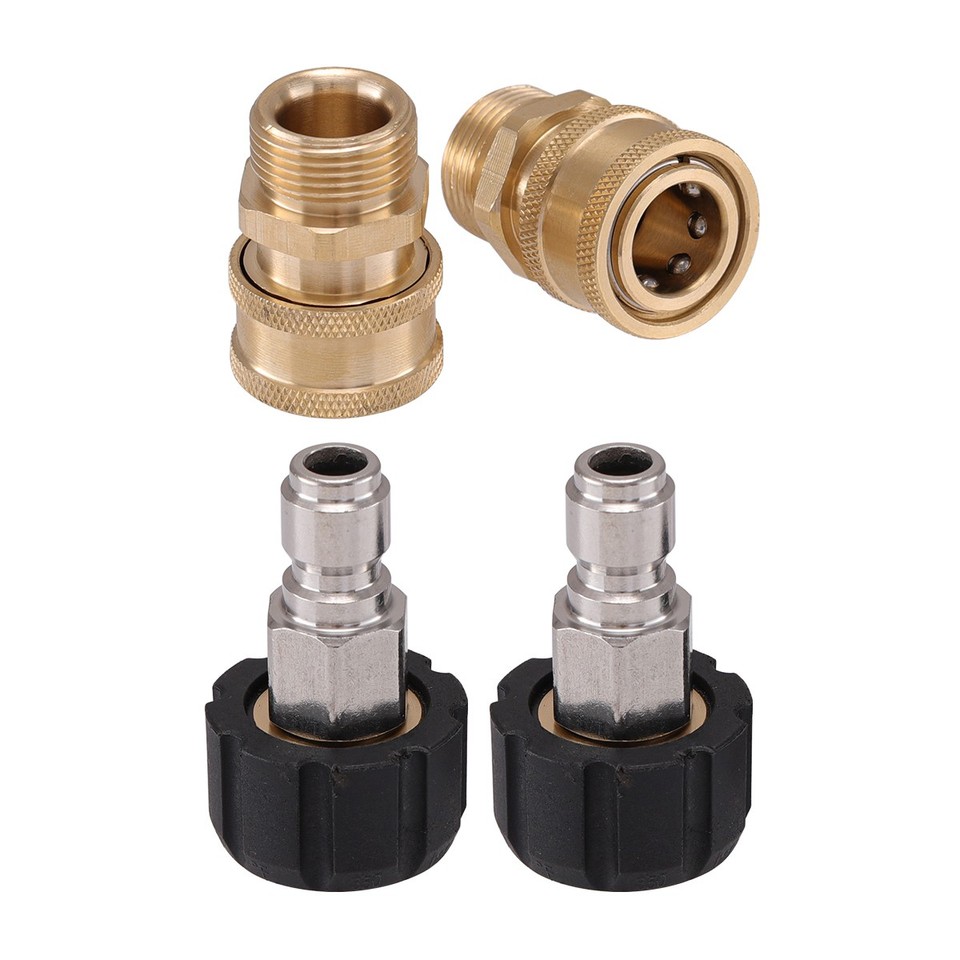 M22-14mm to 3/8'' Connect Pressure Washer Adapter Set Quick Kit M22 ...