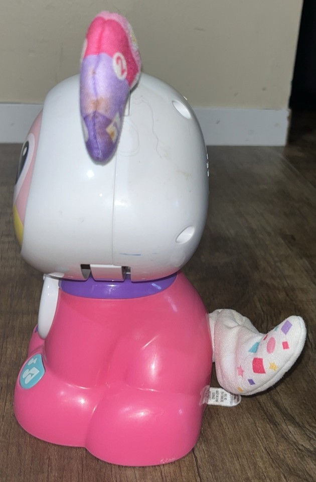 Fisher-Price Bright Beats Dance & Move Pink Beat Bow Wow Animated Light ...