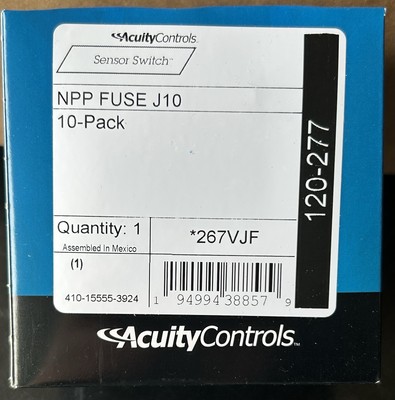 10 x nLight Acuity Controls NPP Power Relay Pack Fuses, J10 267VJF 20A ...