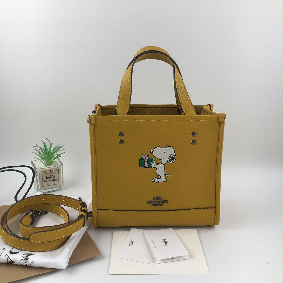 COACH Snoopy Shoulder Bag Peanuts Collaboration Cute … - Gem