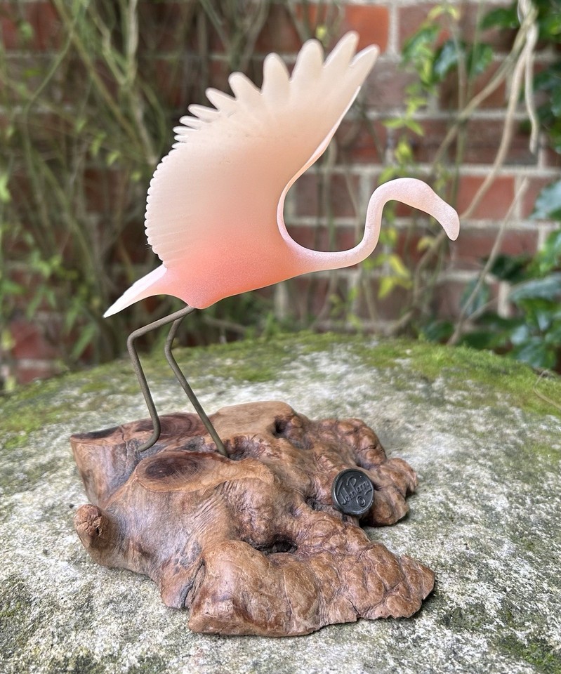 Vintage Rare Original Old Joe Perry Flamingo Bird Decoy Interior Art ...