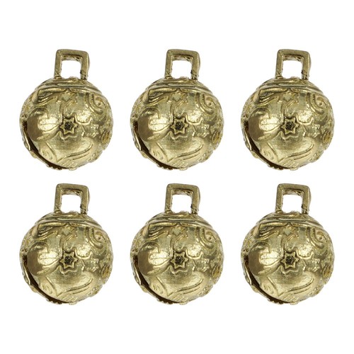 6 Pcs Small Brass Bell Mini Jingle Bells Craft Little Decorations | eBay