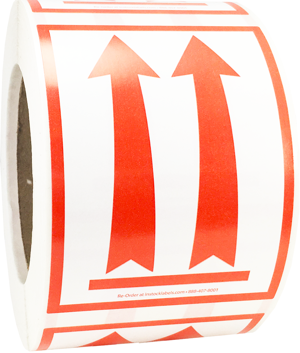 Air Specialty Red Arrows Up Labels 3 x 4 Inch 500 Adhesive Stickers | eBay