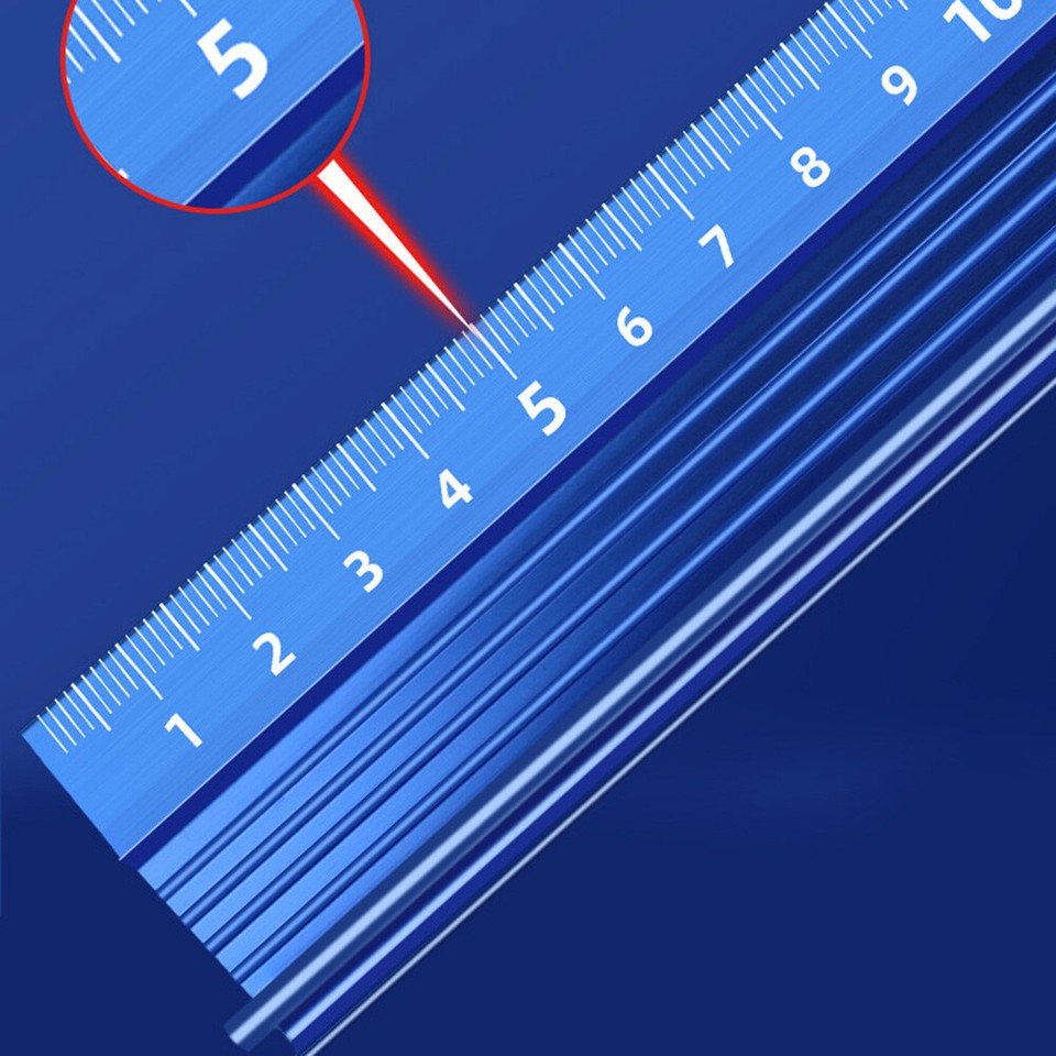 NEW 20/30cm Protective Ruler Metric Ruler Non-slip Straight Multi ...