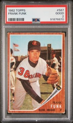1962 TOPPS 587 FRANK FUNK PSA 2 | eBay