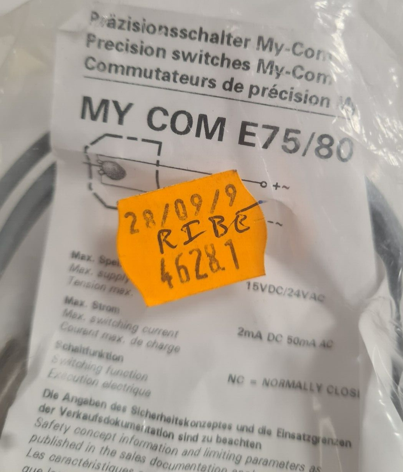 Switch Of Precision My Com E75/80 BAUMER Electric | eBay