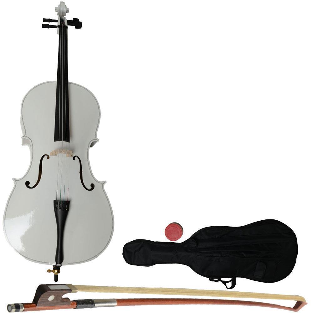 Cello 4/4 Full Size Wood Acoustic Cello School Band With Bag Bow Rosin ...