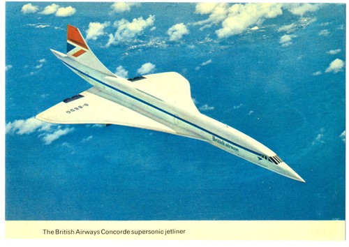 British Airways CONCORDE Color Postcard | eBay