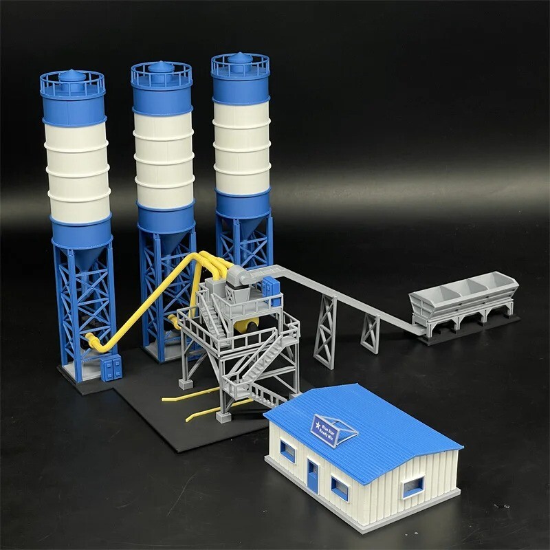 1/87 HO Scale Concrete Factory Model Miniature Building Model DIY Sand ...